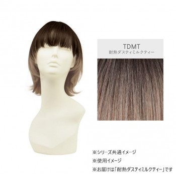 プリシラ オールウィッグ マッシュウルフミディ 耐熱 ダスティミルクティー A-710-TDMT 【北海道・沖縄・離島配送不可】
