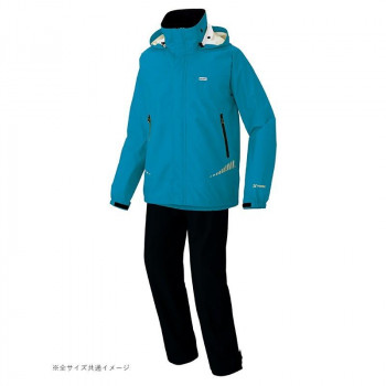 アイトス レインスーツ(男女兼用) スチールブルー 016 3L 562410 【北海道・沖縄・離島配送不可】