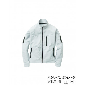 桑和 8012-10 長袖ブルゾン LLサイズ シルバーグレー(22) G.G. 【北海道・沖縄・離島配送不可】