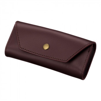 メガネケース HL-2 DBR 本革 092981 【北海道・沖縄・離島配送不可】