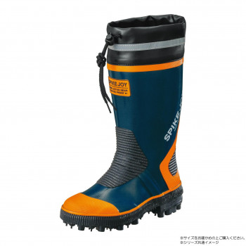 福山ゴム工業　作業靴　スパイクジョイ 5　ネイビー　M AA89400 【北海道・沖縄・離島配送不可】