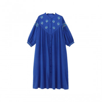 シャツワンピース プリクラーサ ブルー 20825160963 【北海道・沖縄・離島配送不可】