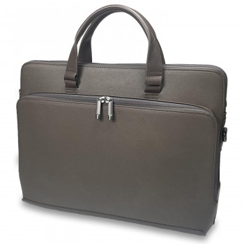 BUSITOOL シュクレ ブリーフケース 薄マチ ダブルルーム型 ベージュ 22-5359-40 【北海道・沖縄・離島配送不可】