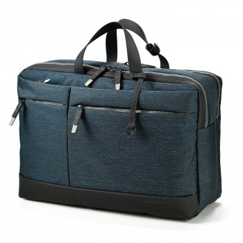 NORTHPOL フォギー ブリーフケース2WAY ダブルルーム型 S ネイビーブルー 22-5360-80 【北海道・沖縄・離島配送不可】