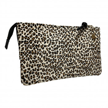 DAICO Pisoraro(ピソラロ) ハラコ お財布ポシェットショルダー LEOPARD-WH PR238 【北海道・沖縄・離島配送不可】