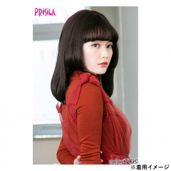 プリシラ オールウィッグ クラシックガールミディ 耐熱ショコラブラック A-712-TCK 【北海道・沖縄・離島配送不可】