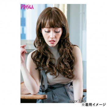 プリシラ オールウィッグ シュガーカールロング 耐熱ダークブラウン A-713-TDB 【北海道・沖縄・離島配送不可】