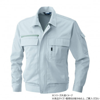 桑和 4221 長袖ブルゾン Mサイズ シルバーグレー(22) 【北海道・沖縄・離島配送不可】