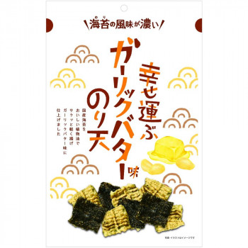 まるか食品 幸せ運ぶガーリックバター味のり天 65g(12×4) 【北海道・沖縄・離島配送不可】