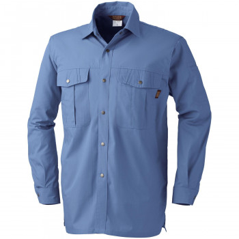 桑和 535 長袖シャツ 6Lサイズ インディゴ(54) 【北海道・沖縄・離島配送不可】