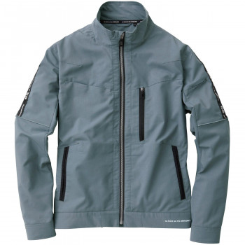 桑和 8018-00 長袖ブルゾン Mサイズ グレー(7) G.G. 【北海道・沖縄・離島配送不可】