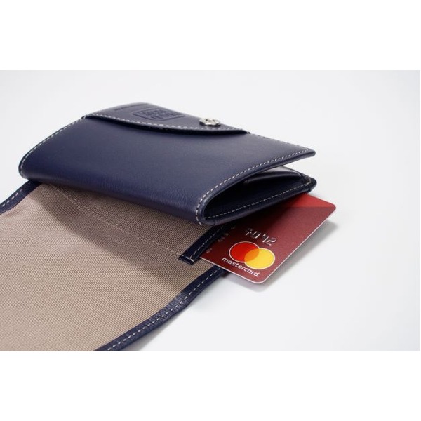 ハンドワーク」使えばわかる小さな財布 ネイビー 【北海道・沖縄・離島