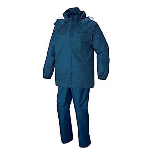 耐水圧10，000mmH2O撥水防水レインウェアー ネイビー 5L 【北海道・沖縄・離島配送不可】
