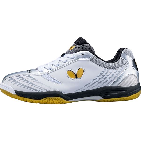 Butterfly（バタフライ） 卓球シューズ BUTTERFLY LEZOLINE GIGU レゾライン ギグ ホワイト×シルバー 27.0cm 【北海道・沖縄・離島配送不可】