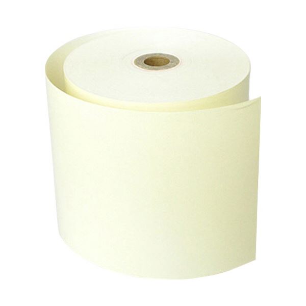 小林 カラーサーマルロール紙 80mm幅×63m巻 クリーム 23-401400-08 1箱(8巻) 【北海道・沖縄・離島配送不可】