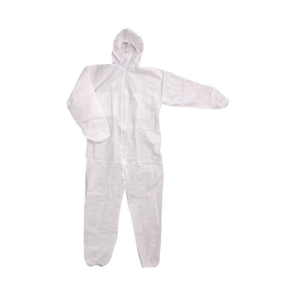 (まとめ) 川西工業 不織布つなぎ服 防じんタイプ #7017 LL 〔×10セット〕 【北海道・沖縄・離島配送不可】