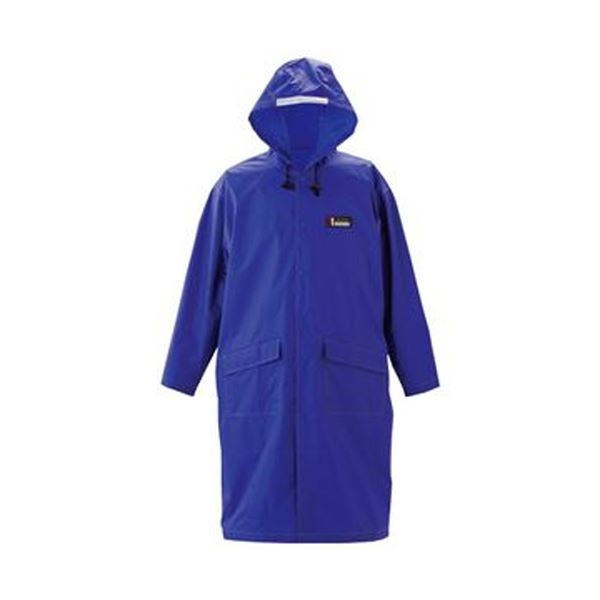 （まとめ）川西工業 防水レインパーカーロイヤルブルー フリーサイズ #3535 1着〔×5セット〕 【北海道・沖縄・離島配送不可】
