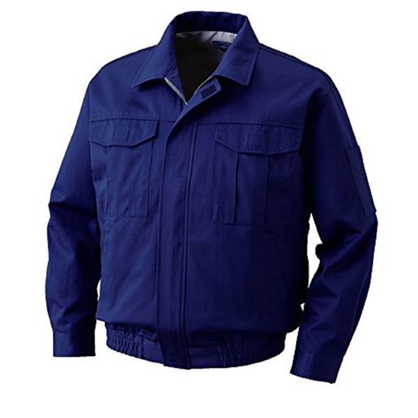 KU90600 空調服 R 裏地式綿厚手 服のみ ダークブルー L 【北海道・沖縄・離島配送不可】