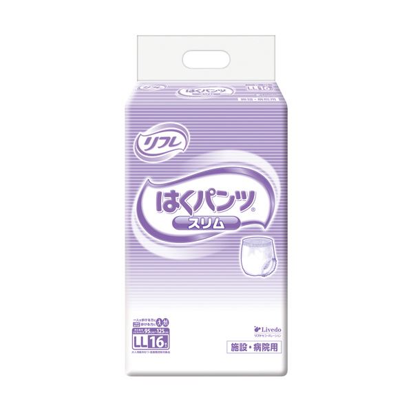 （まとめ）リブドゥコーポレーション リフレはくパンツ スリムタイプ LL 1パック（16枚）〔×5セット〕 【北海道・沖縄・離島配送不可】