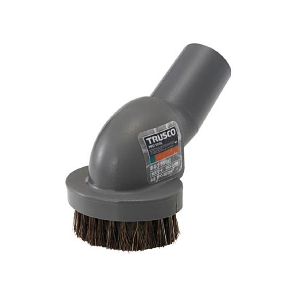 (まとめ) TRUSCO まるブラシ(馬毛) グレーTPC-30724 1個 〔×10セット〕 【北海道・沖縄・離島配送不可】