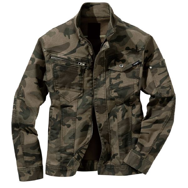 村上被服 蛇腹ジャケット 1803 カラー：ミリタリー サイズ：LL 【北海道・沖縄・離島配送不可】