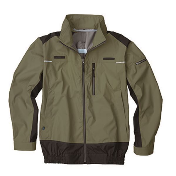 KU92110 空調服 R ポリエステル製 遮熱フルハーネス仕様 服のみ カーキグリーン LL 【北海道・沖縄・離島配送不可】