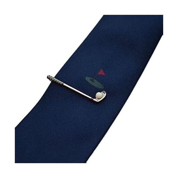 SWANK（スワンク） タイバー・ネクタイセット 〔タイバーデザイン：ゴルフ〕 【北海道・沖縄・離島配送不可】