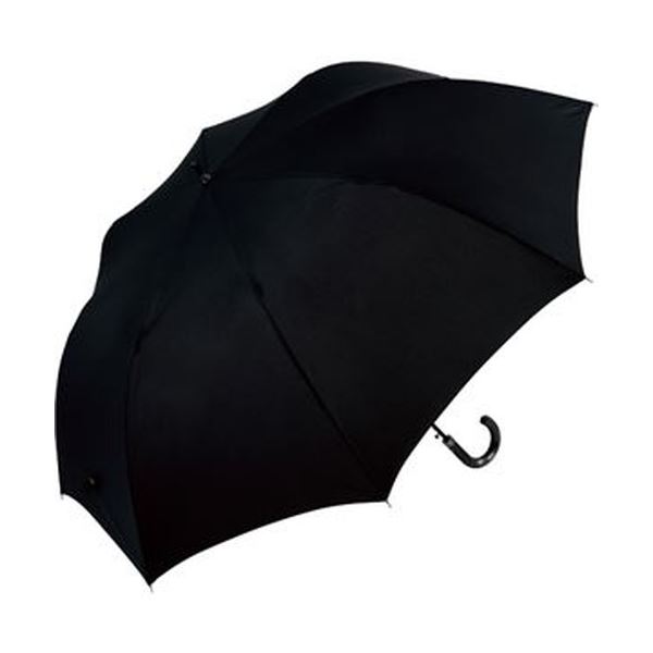 （まとめ）スギハラ ジャンプ傘 80cm ブラックML8010BK 1本〔×10セット〕 【北海道・沖縄・離島配送不可】