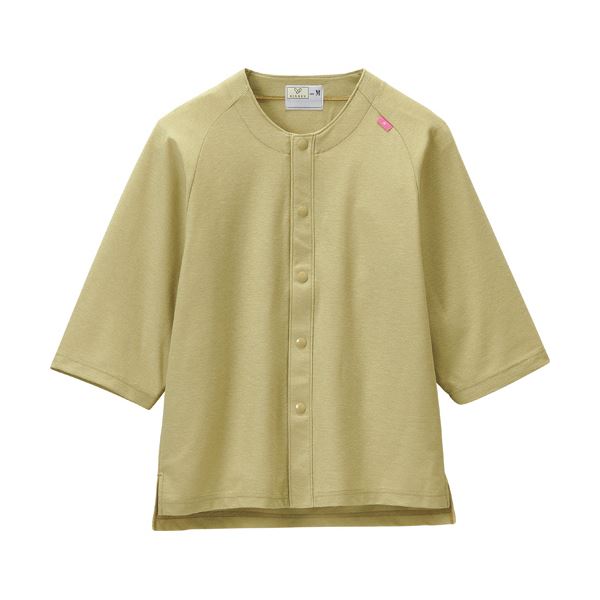トンボ カラーレスシャツクレープ防縮ニット マスタード Lサイズ CR807-35-L 1着 【北海道・沖縄・離島配送不可】