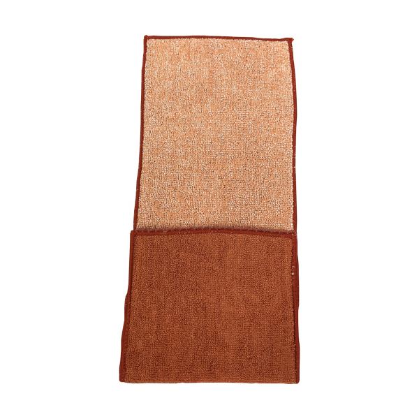 （まとめ）国産ポケット付きハンカチ オレンジ 1枚 〔×50セット〕 【北海道・沖縄・離島配送不可】