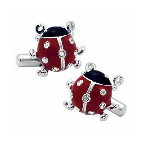 SWANK（スワンク） 日本製 テントウムシのカフス 【北海道・沖縄・離島配送不可】