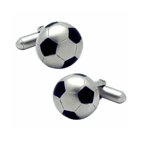 SWANK（スワンク） 日本製 サッカーボールのカフス 白黒 【北海道・沖縄・離島配送不可】