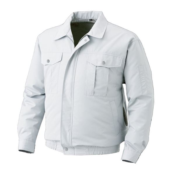 屋外用 防臭 空調服 KU90720/作業着 〔カラー：シルバー 5L〕 消臭機能 透湿性 服のみ 【北海道・沖縄・離島配送不可】