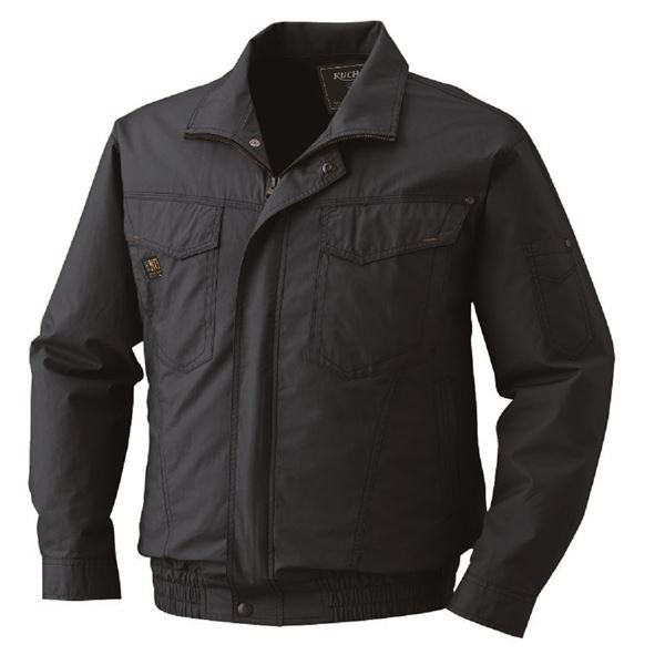 KU91400 空調服 R 綿薄手 タチエリ 服のみ チャコール 5L 【北海道・沖縄・離島配送不可】