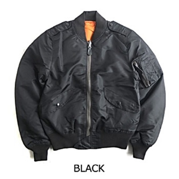 US・L-2Bフライトジャケット7448E モデルレプリカ ブラック S 【北海道・沖縄・離島配送不可】