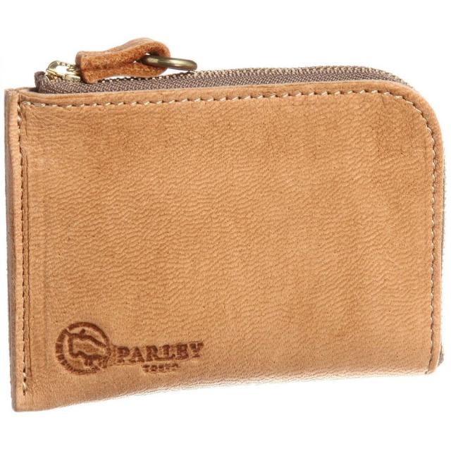 PARLEY(パーリィー) エルク 天然鹿革 L型 財布 ウォレット コンパクト CA キャメル FE-07 【北海道・沖縄・離島配送不可】