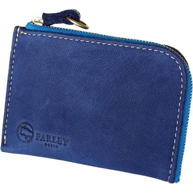 PARLEY(パーリィー) エルク 天然鹿革 L型 財布 ウォレット コンパクト ネイビー NV FE-07 【北海道・沖縄・離島配送不可】