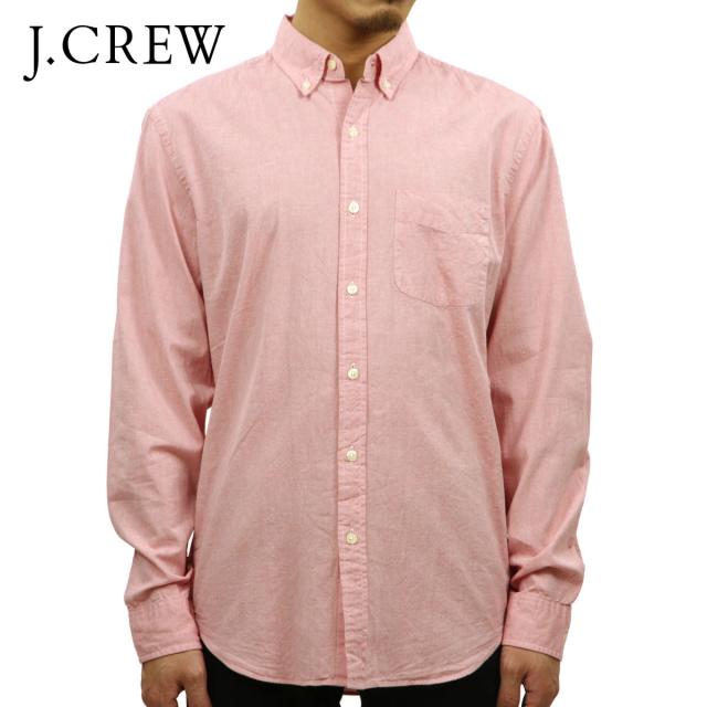 ジェイクルー シャツ メンズ 正規品 J.CREW 長袖シャツ ボタンダウンシャツ SUNWASHED OXFORD SHIRT PINK D20S30 クリスマス プレゼント ラッピング