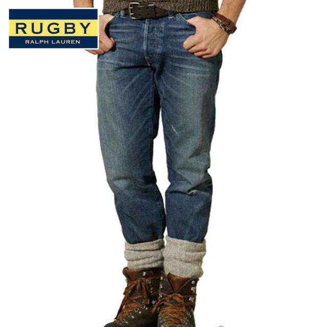 ラルフローレン ラグビー ジーンズ メンズ 正規品 RUGBY RALPH LAUREN ストレートジーンズ ジーパン D15S25 クリスマス プレゼント ラッピング