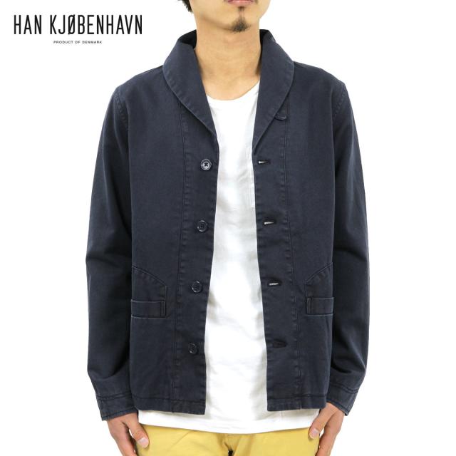 ハン HAN KJOBENHAVN 正規販売店 メンズ ブレザー RUGGED BLAZER NAVY D15S25 クリスマス プレゼント ラッピング