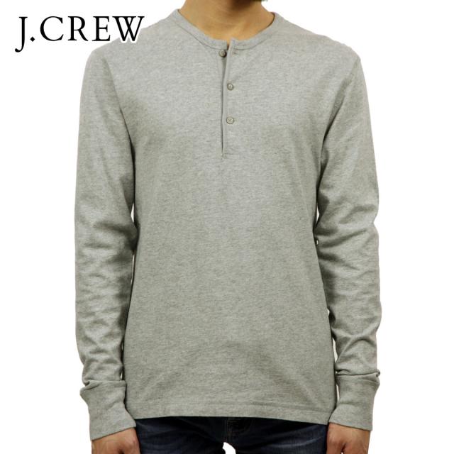 ジェイクルー ロンT メンズ 正規品 J.CREW 長袖Tシャツ HEATHERED HENLEY GREY D00S20 クリスマス プレゼント ラッピング
