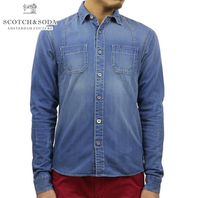 スコッチアンドソーダ シャツ メンズ 正規販売店 SCOTCH＆SODA 長袖シャツ Constructed workwear shirt 20302 A D15S25 クリスマス プレゼント ラッピング