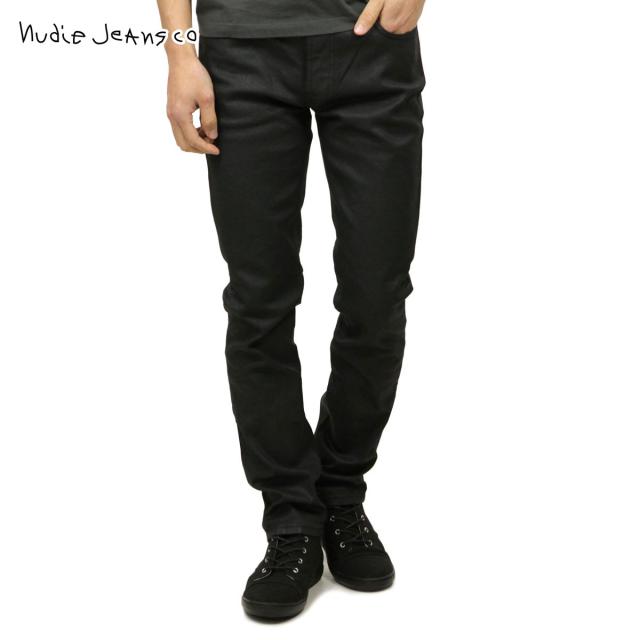 ヌーディージーンズ ジーンズ メンズ 正規販売店 Nudie Jeans ジーパン ヌーディージーンズ THIN FINN ORGANIC DENIM JEANS BLACK 2 BLACK254 1115550 クリスマス プレゼント ラッピング