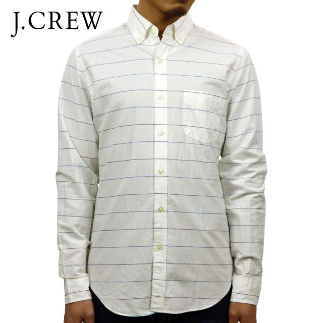 ジェイクルー シャツ メンズ 正規品 J.CREW 長袖シャツ SLIM SUNWASHED OXFORD SHIRT IN STRIPE D20S30 クリスマス プレゼント ラッピング