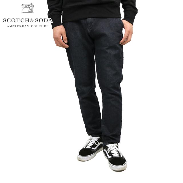 スコッチアンドソーダ ジーンズ メンズ 正規販売店 SCOTCH＆SODA ジーパン Loose taper chino in felpa quality, Baker 80007 58 D15S25 クリスマス プレゼント ラッピング