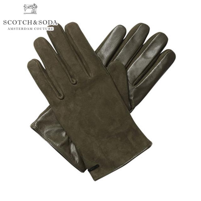 スコッチアンドソーダ 手袋 メンズ 正規販売店 SCOTCH＆SODA グローブ Gloves in suede and leather quality 79181 66 D15S25 クリスマス プレゼント ラッピング