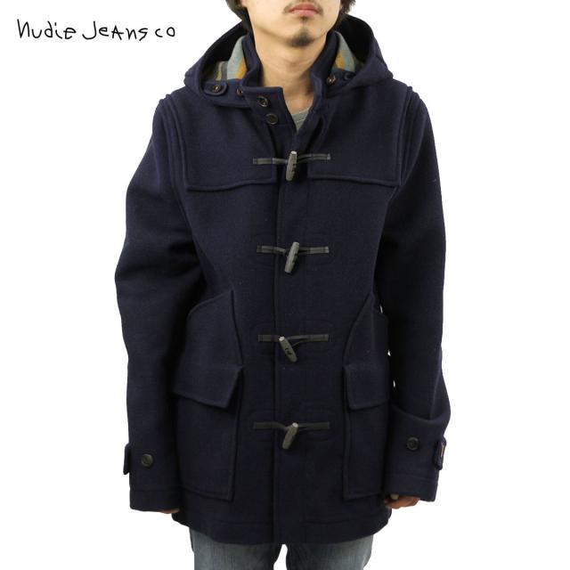 ヌーディージーンズ アウター メンズ 正規販売店 Nudie Jeans ジャケット コート Howard Duffel Bouble Face Navy B25 160310 5011 D15S25 クリスマス プレゼント ラッピング