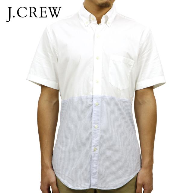 ジェイクルー シャツ メンズ 正規品 J.CREW 半袖シャツ SHORT-SLEEVE PIECED OXFORD SHIRT D20S30 クリスマス プレゼント ラッピング