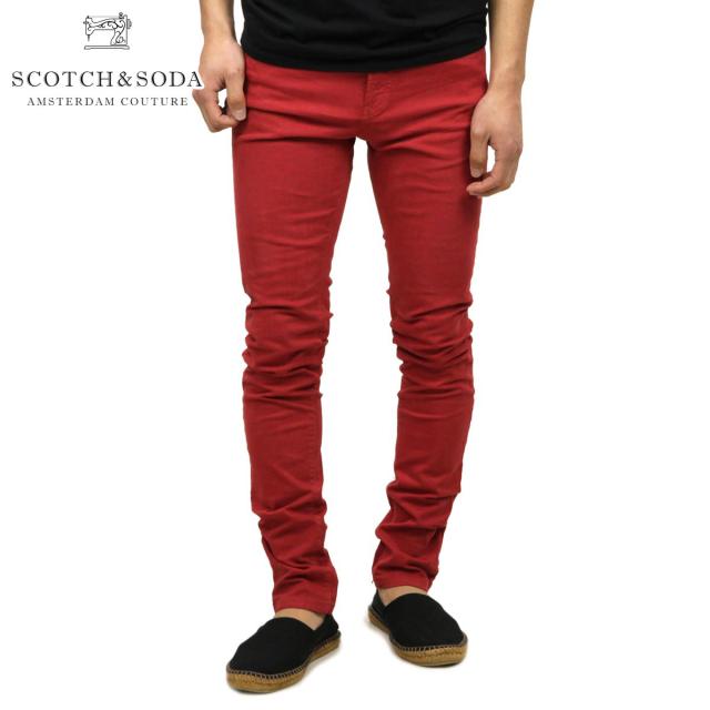 スコッチアンドソーダ パンツ メンズ 正規販売店 SCOTCH＆SODA コットンパンツ ボトムス 5-Pocket super slim pant. Dylan. Sold with leather belt 80005 32 D15S25 クリスマス プレゼント ラッピング