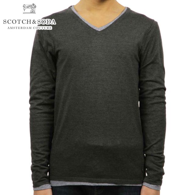 スコッチアンドソーダ セーター メンズ 正規販売店 SCOTCH＆SODA COTTON/ACRYLIC V-NECK PULL 60026 910 D00S20 クリスマス プレゼント ラッピング